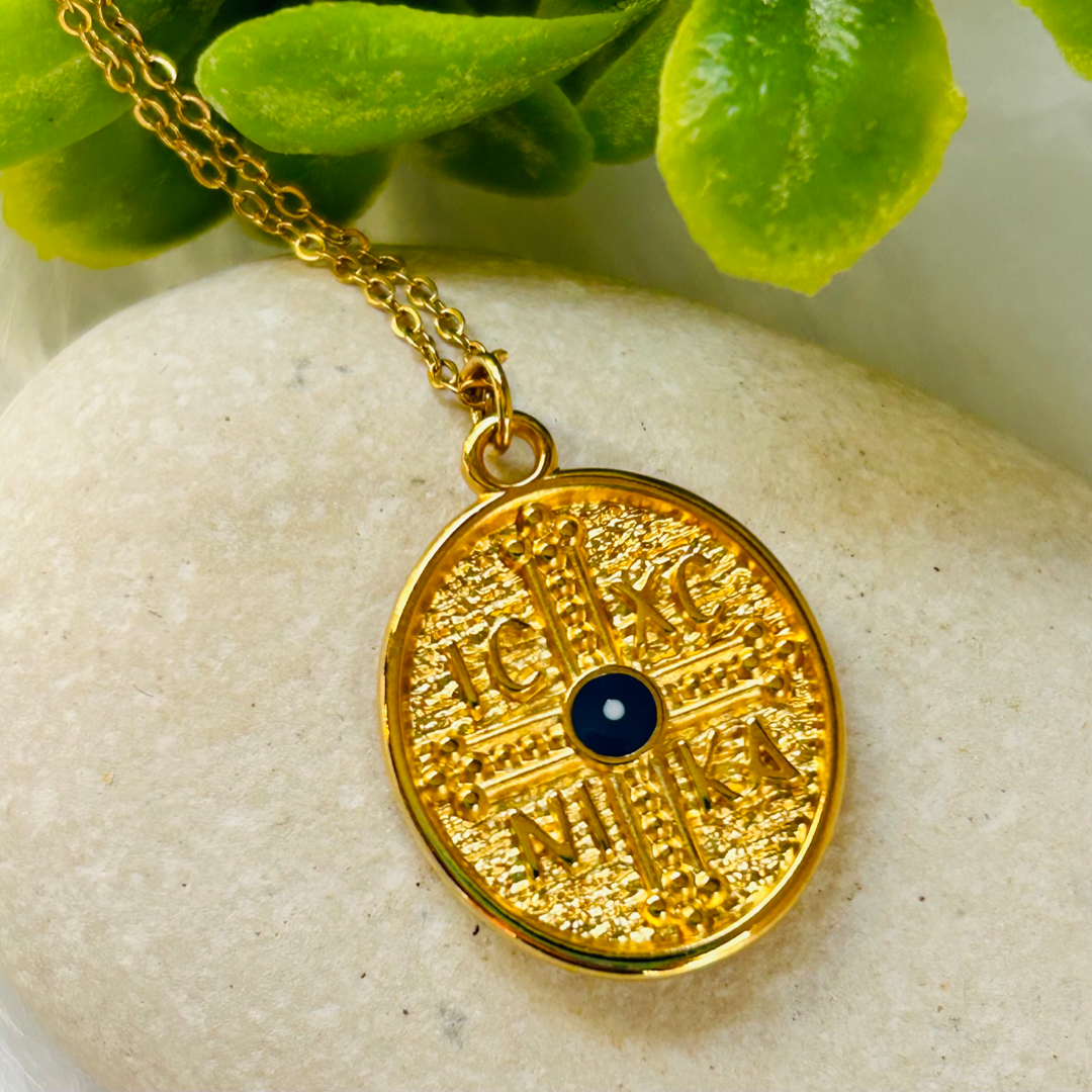 Oval Christogram Necklace – YIAYIASMARKET